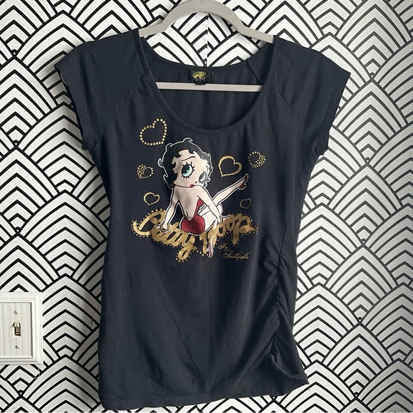 South Pole | Tops | Vintage Betty Boop X South Pole Tshirt Runched Side ...
